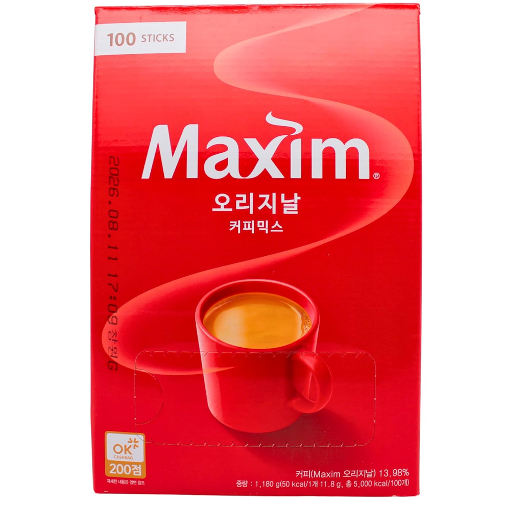 맥심 오리지날 커피믹스 Maxim Original Coffee Mix 100PKG – I Love Koreatown
